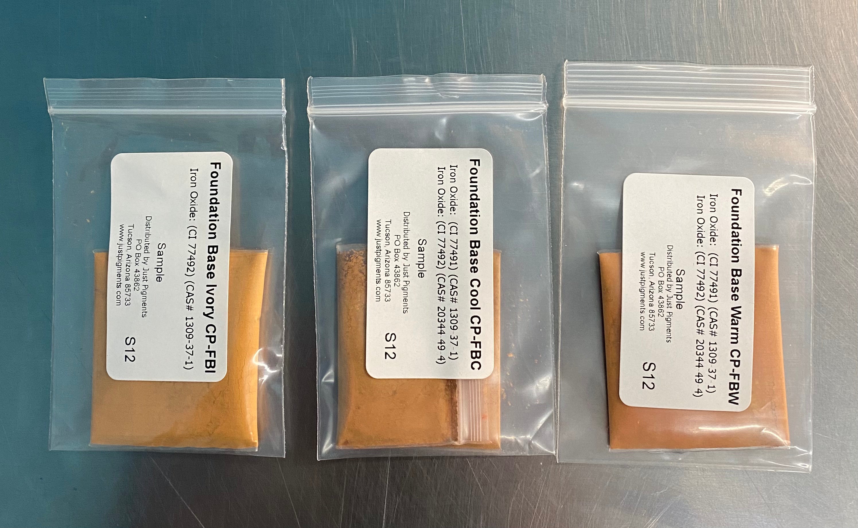 Sample Pack 3 Foundation Base Blends – Just Pigments