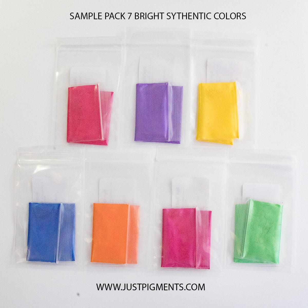 Sample Pack 7 Bright Synthetic Colors – Just Pigments