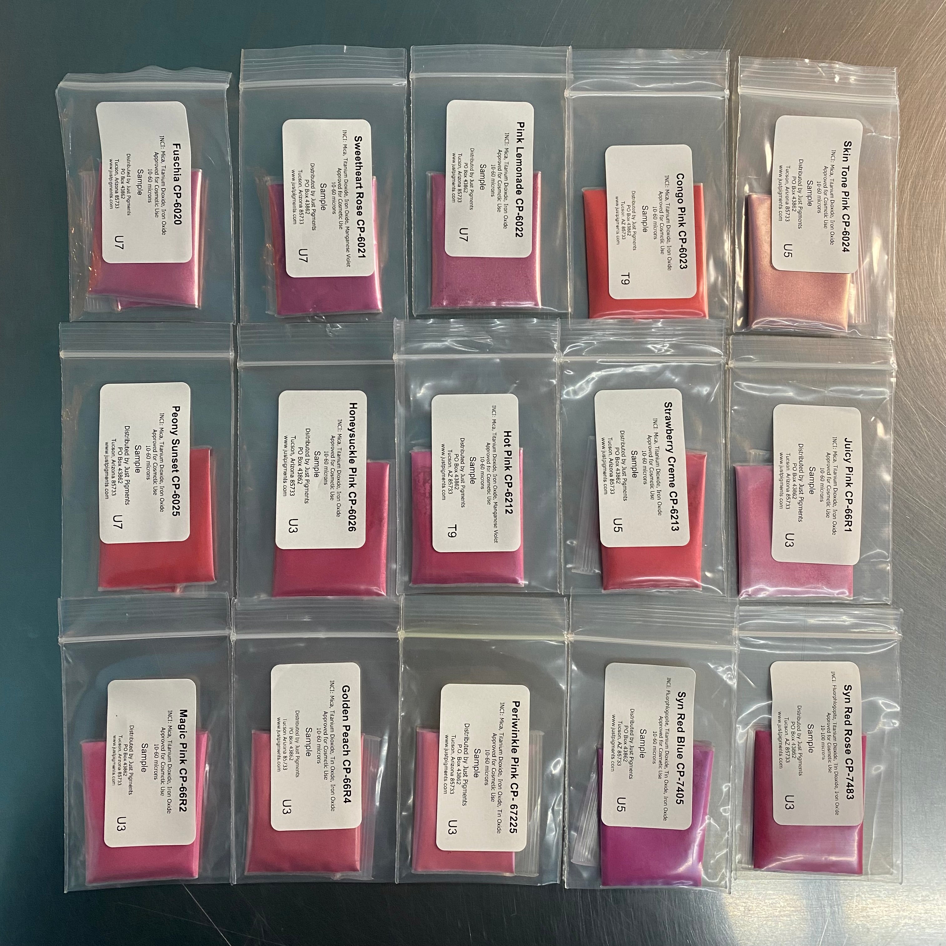 Sample Pack 15 Pink Colors – Just Pigments