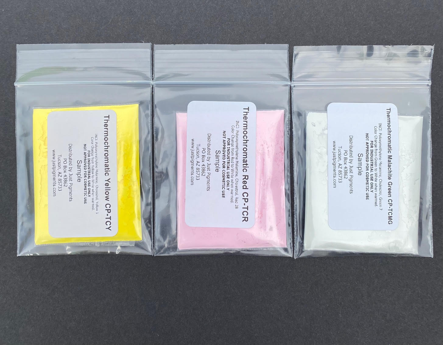 Sample Pack 3 Thermochromatic Colors – Just Pigments